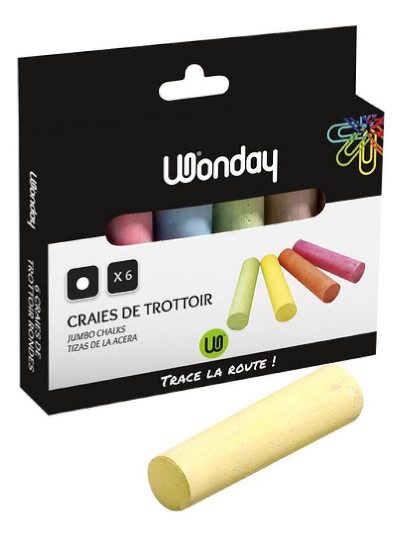 Craie de trottoir ronde 6 piece(s) - N/A - Kiabi - 19.99€