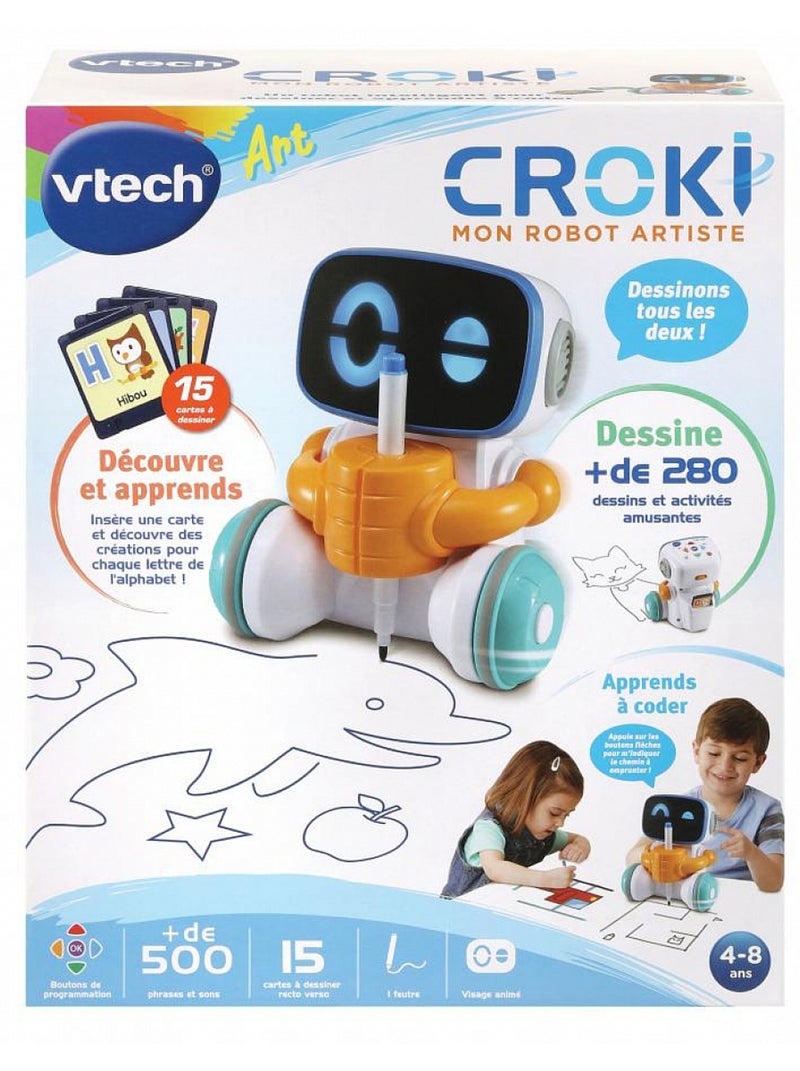 Croki, mon robot artiste pour apprendre a coder 'Vtech' - N/A - Enfant - 0.00€ - Kiabi
