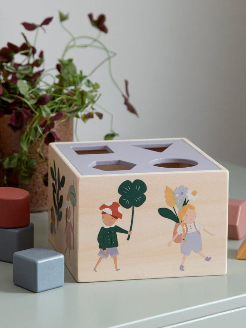 Cube à formes en bois Pixie Land - Multicolore - Kiabi - 35.00€
