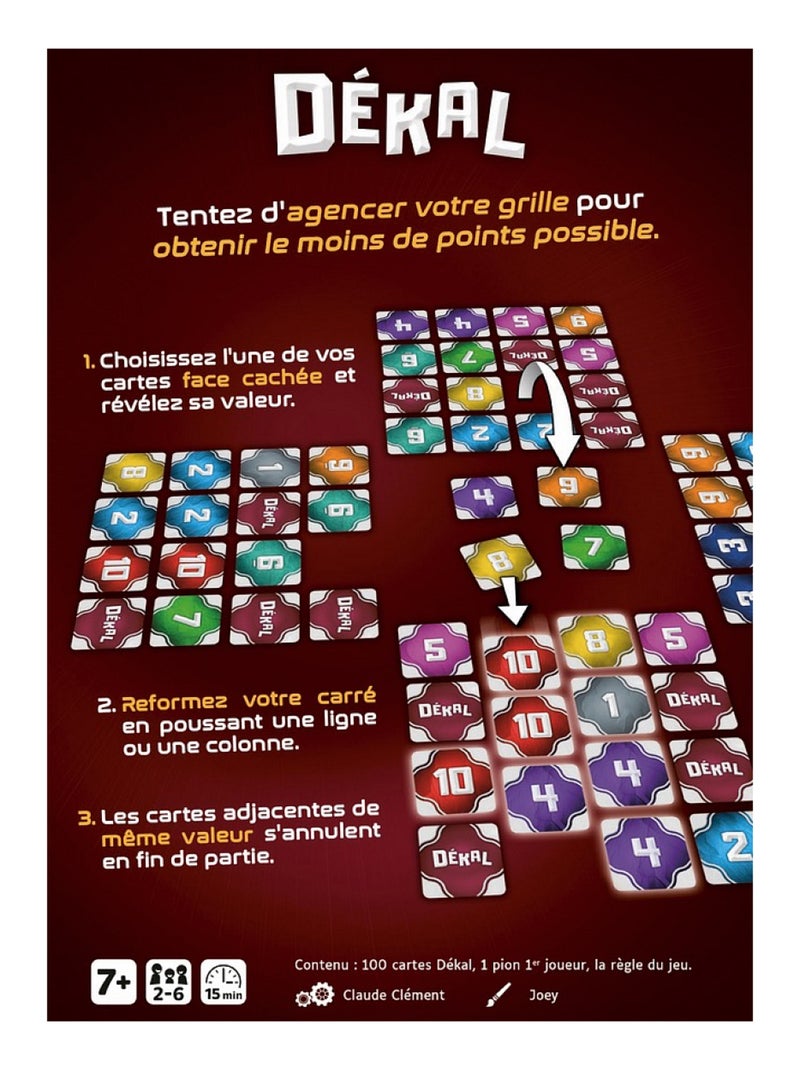 Dekal le jeux de chiffre décalé - Rouge - Kiabi - 15.33€
