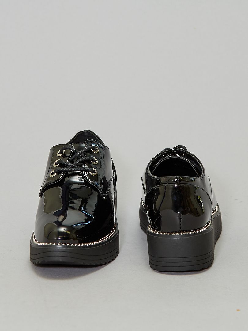 Derbies vernies - noir - Kiabi - 18.00€