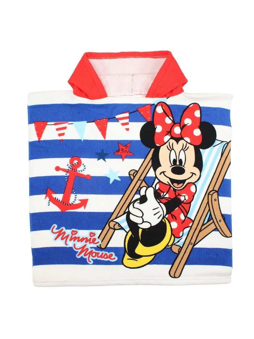 Disney - Poncho fille imprimé Minnie - Bleu - Kiabi - 11.90€