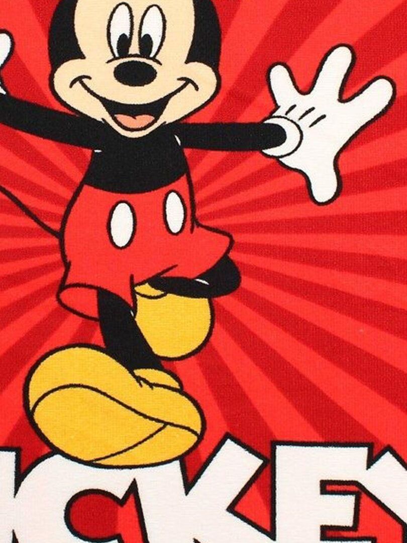 Disney - Poncho imprimé Mickey - Rouge - Kiabi - 11.90€