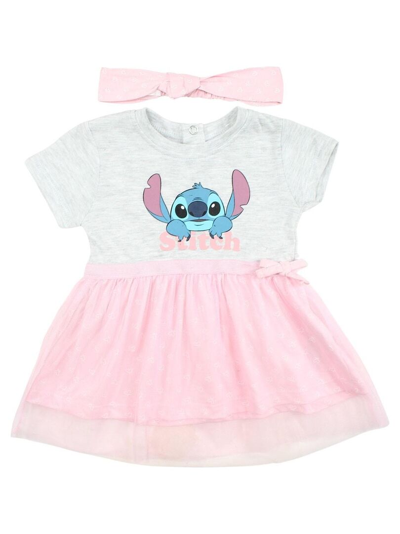 Disney - Robe imprimé Lilo Et Stitch en coton - Rose - Kiabi - 17.90€
