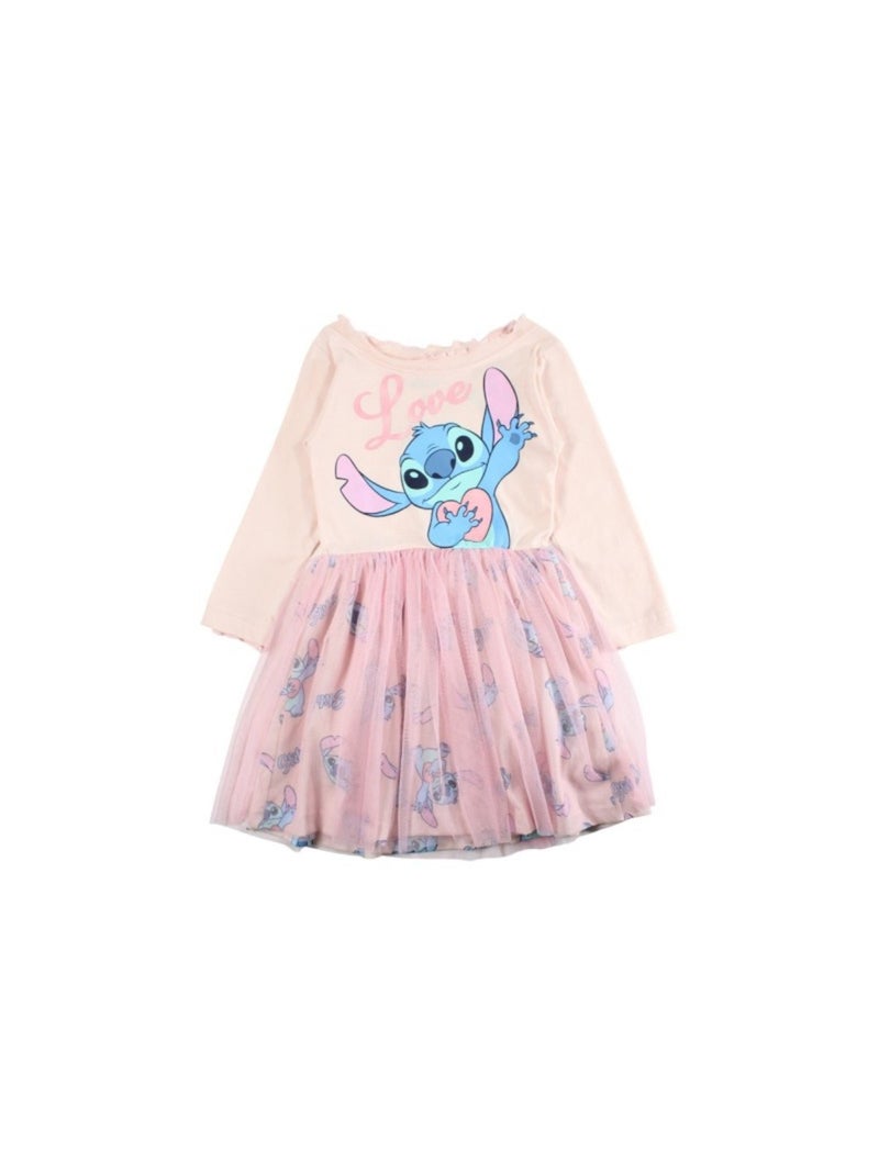 Disney - Robe Lilo et Stitch fille - Rose - Fille - 18.91€ - Kiabi