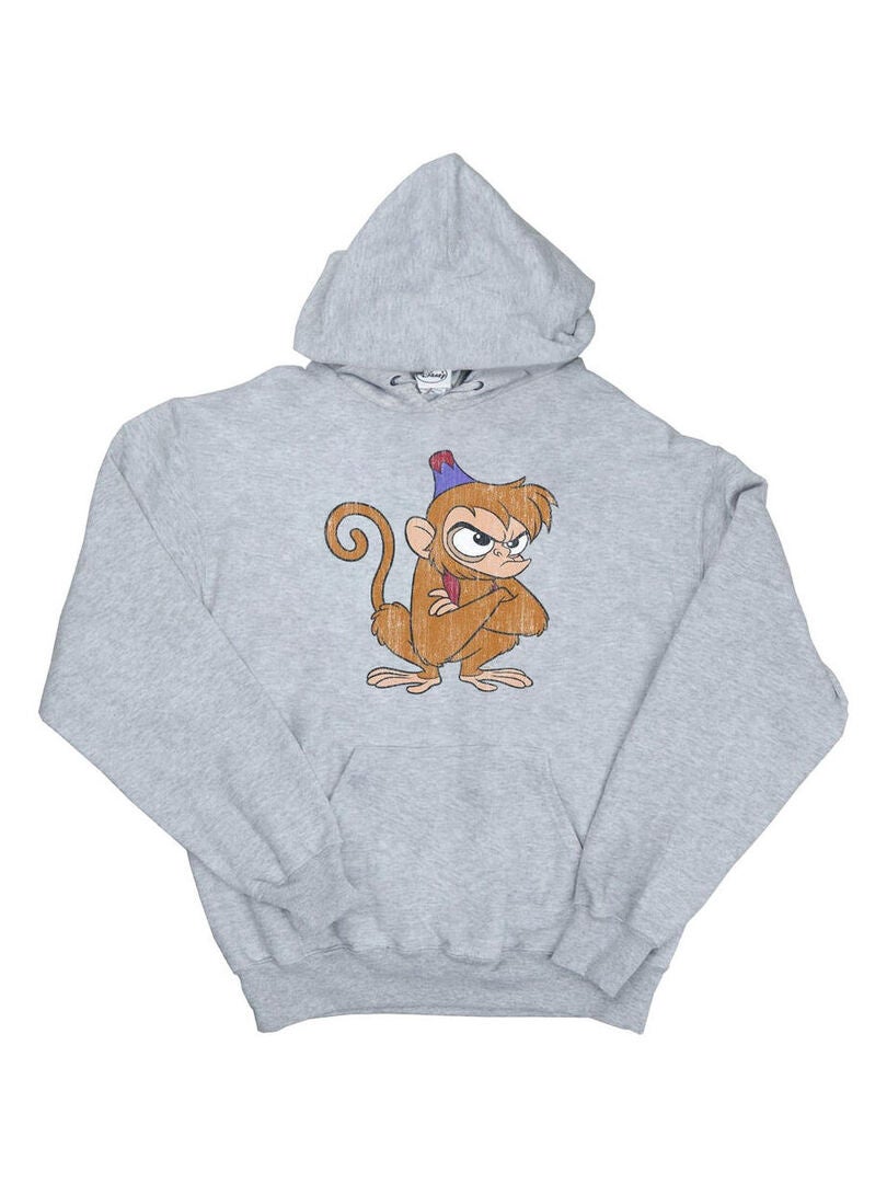 Disney - Sweat à capuche ANGRY ABU - Gris chiné - Kiabi - 56.99€