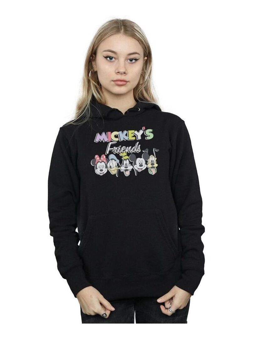 Disney - Sweat à capuche FRIENDS FADED NOSTALGIA - Noir - Kiabi - 56.99€