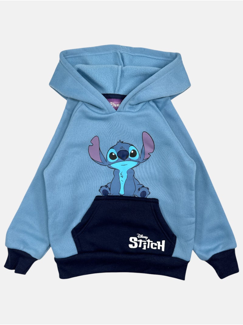 Disney - Sweat à capuche Lilo et Stitch - Bleu - Garçon - 0.00€ - Kiabi