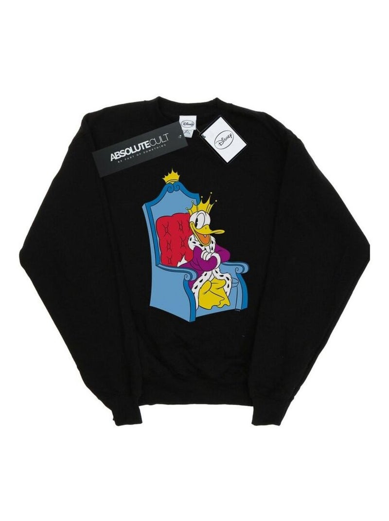 Disney - Sweat DONALD DUCK KING DONALD - Noir - Adulte - 40.99€ - Kiabi