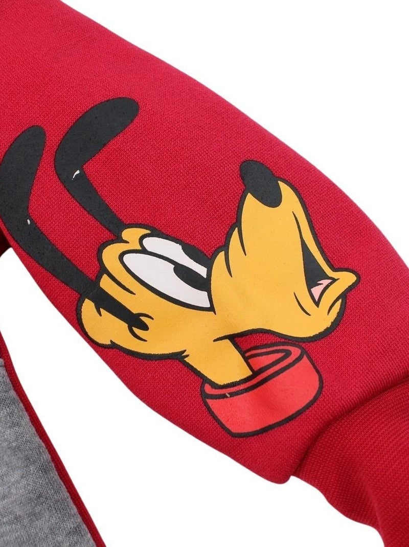 Disney - Sweat garçon imprimé Mickey - Rouge - Kiabi - nu€