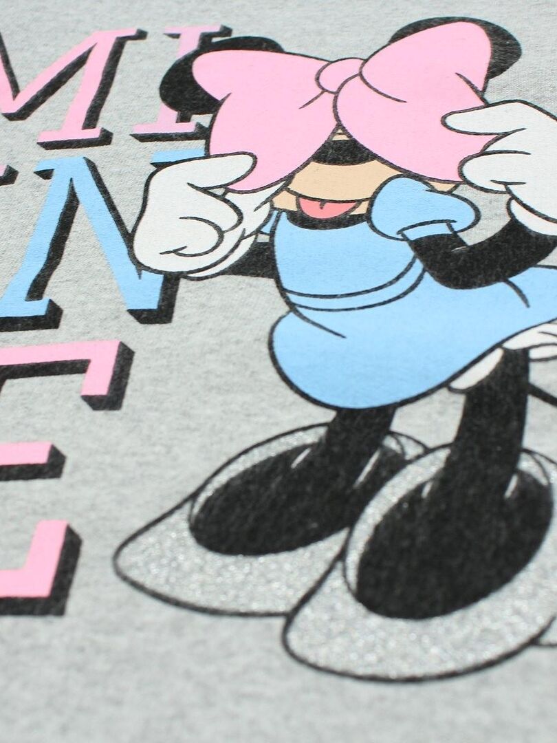 Disney - Sweat imprimé Minnie en coton - Gris - Kiabi - 20.90€