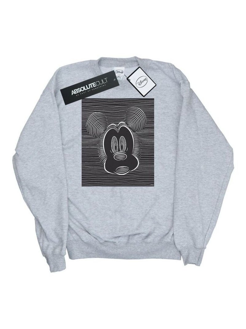 Disney - Sweat MICKEY MOUSE - Gris chiné - Kiabi - 27.99€