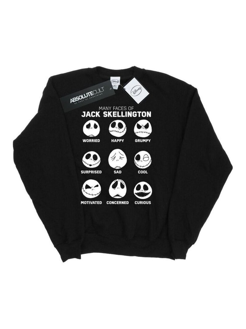 Disney - Sweat NIGHTMARE BEFORE CHRISTMAS THE MANY FACES OF JACK - Noir - Kiabi - 42.99€