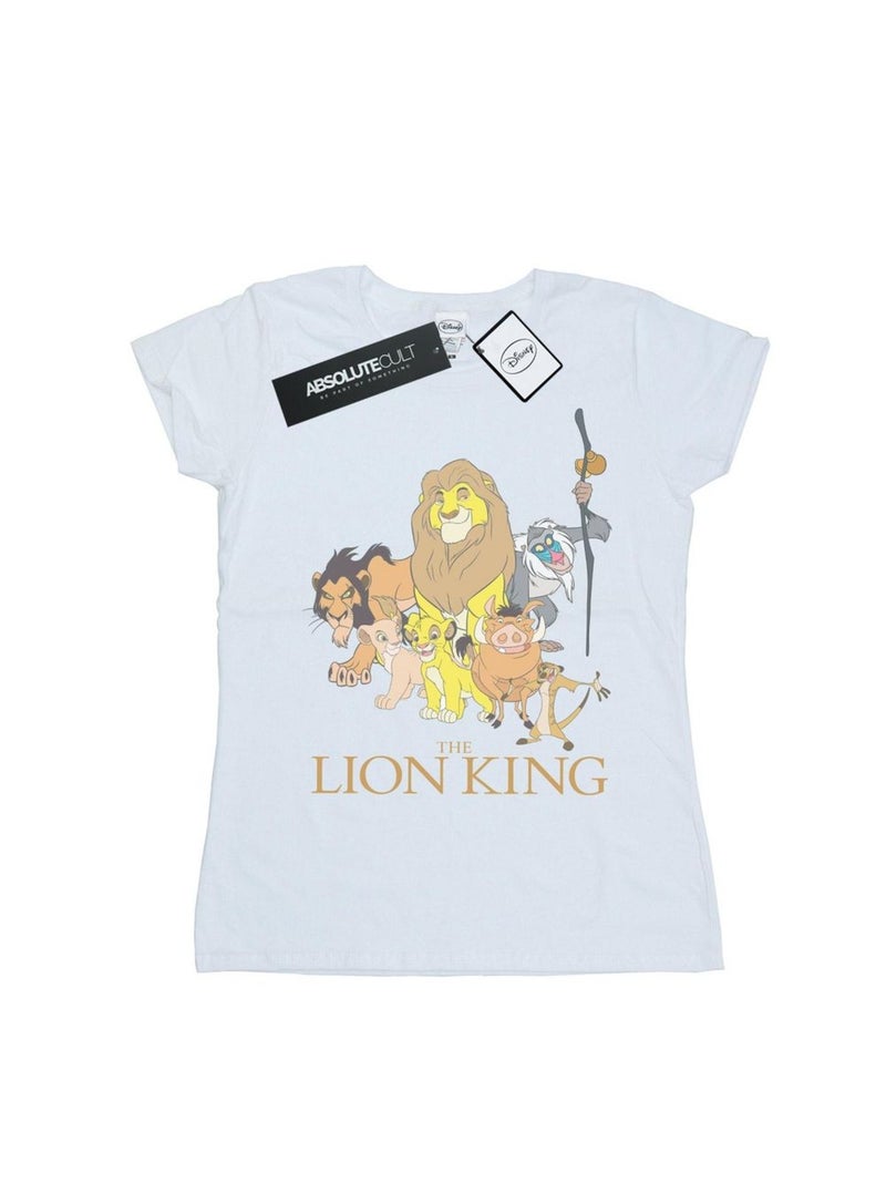 Disney - T-shirt motif/style groupe THE LION KING - Blanc - Femme - 20. ...