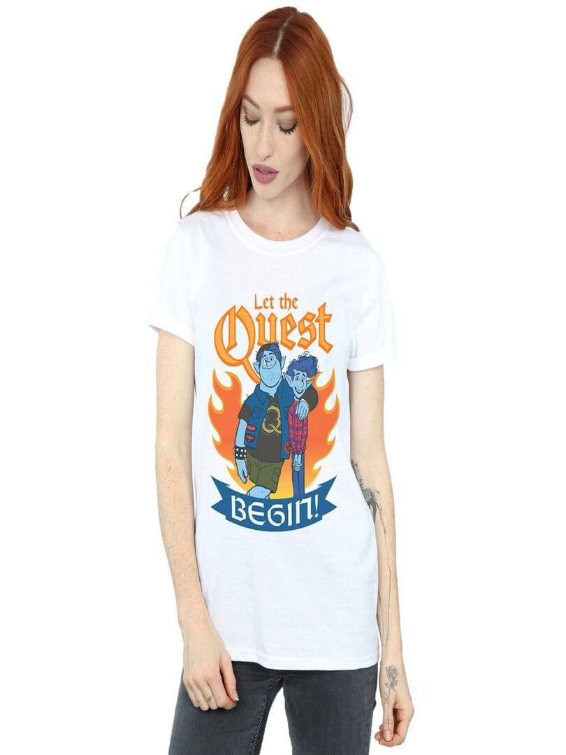 Disney - T-shirt ONWARD LET THE QUEST BEGIN - Blanc - Kiabi - 25.99€