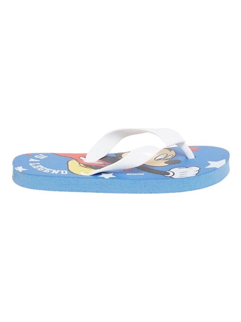 Disney - Tong garçon imprimé Mickey - Bleu - Kiabi - 7.92€