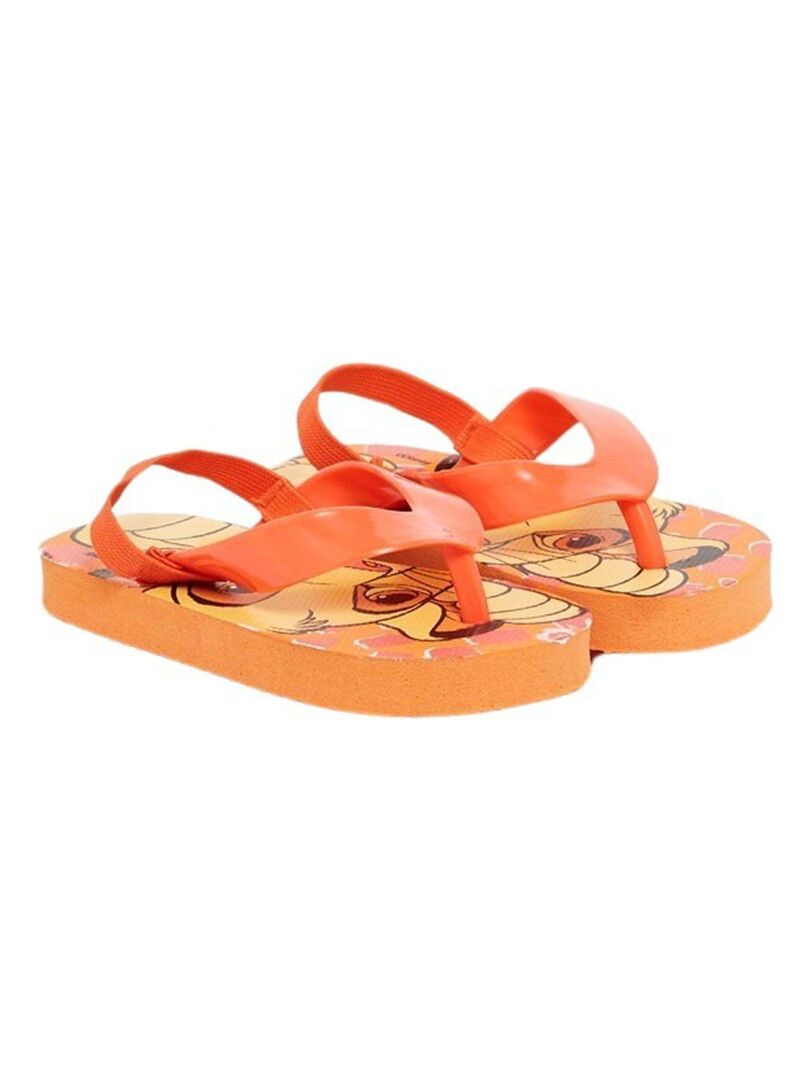 Disney - Tong imprimé Le Roi Lion - Orange - Kiabi - 9.90€