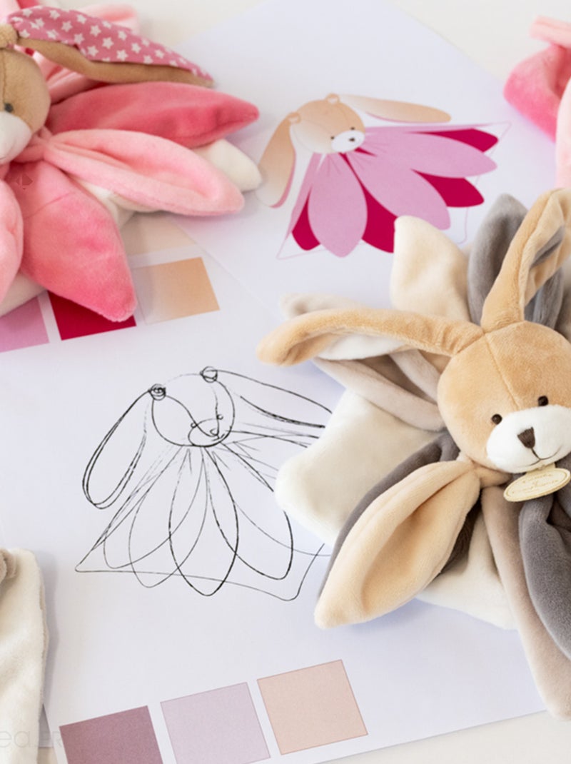 Doudou collection COLLECTOR Lapin - Rose - Bébé - 32.56€ - Kiabi