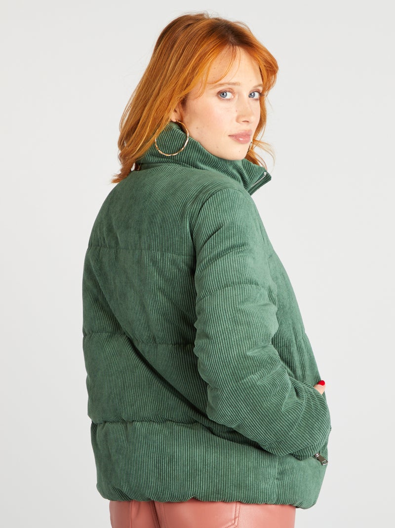 Doudoune en velours - Vert - Kiabi - 54.00€