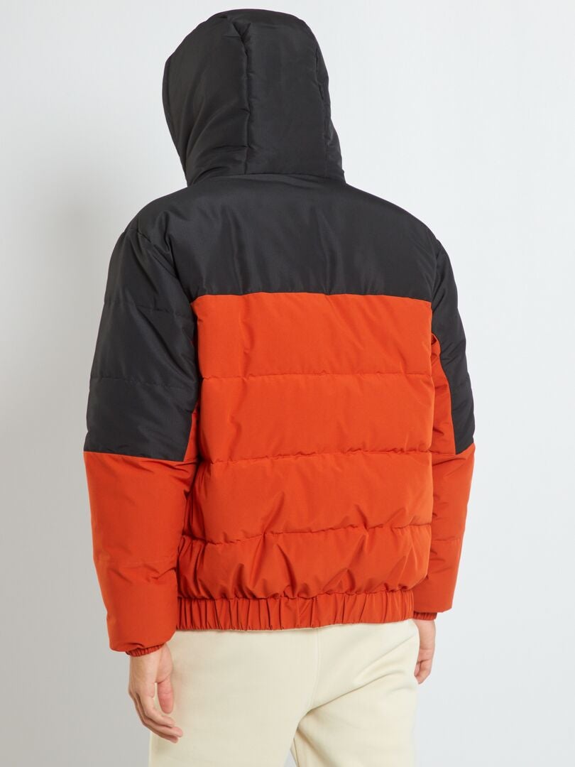 Doudoune matelassé color-block - Orange - Kiabi - 35.00€