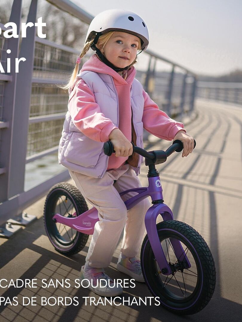 Draisienne LIONELO Bart Air- Vélo enfant - Jusqu'à 30 kg - Légère - Réglage du guidon et de la ...