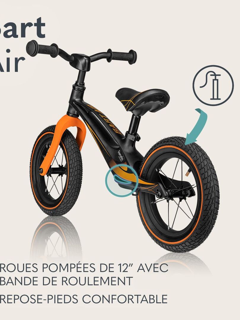 Draisienne LIONELO Bart Air- Vélo enfant - Jusqu'à 30 kg - Légère - Réglage du guidon et de la ...