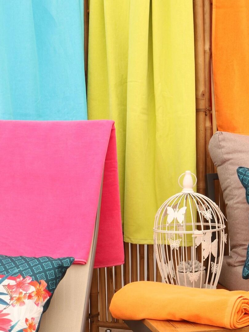 Drap de plage unis coton SUN - Vert - Kiabi - 37.50€