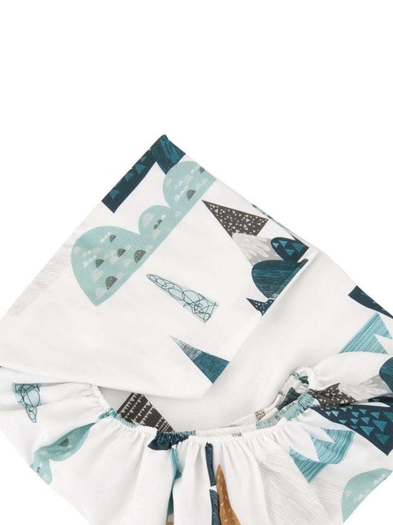 Drap housse bébé en coton, EVEREST - Gris - Kiabi - nu€