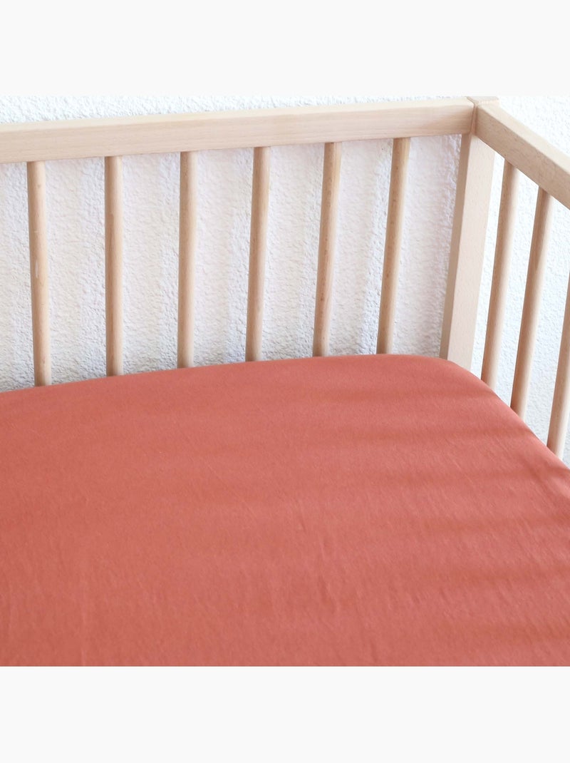 Drap Housse Oeko-tex® Standard 100 - Terracotta - Bébé - 7.99€ - Kiabi