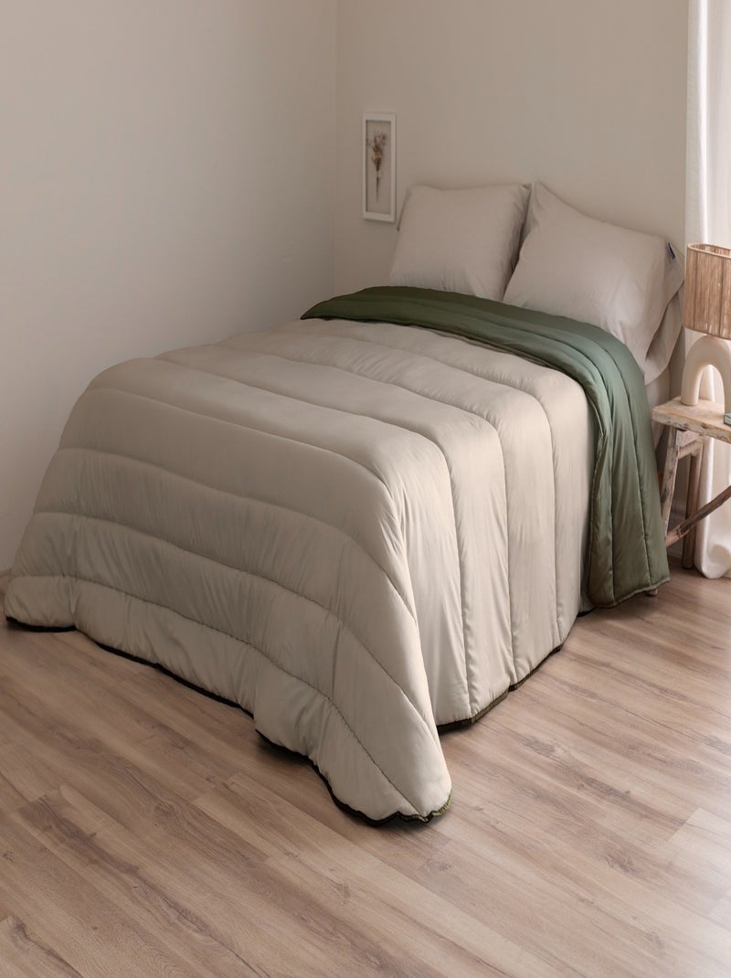 Édredon Basic "Happyfriday" - Vert olive - Adulte - 35.99€ - Kiabi