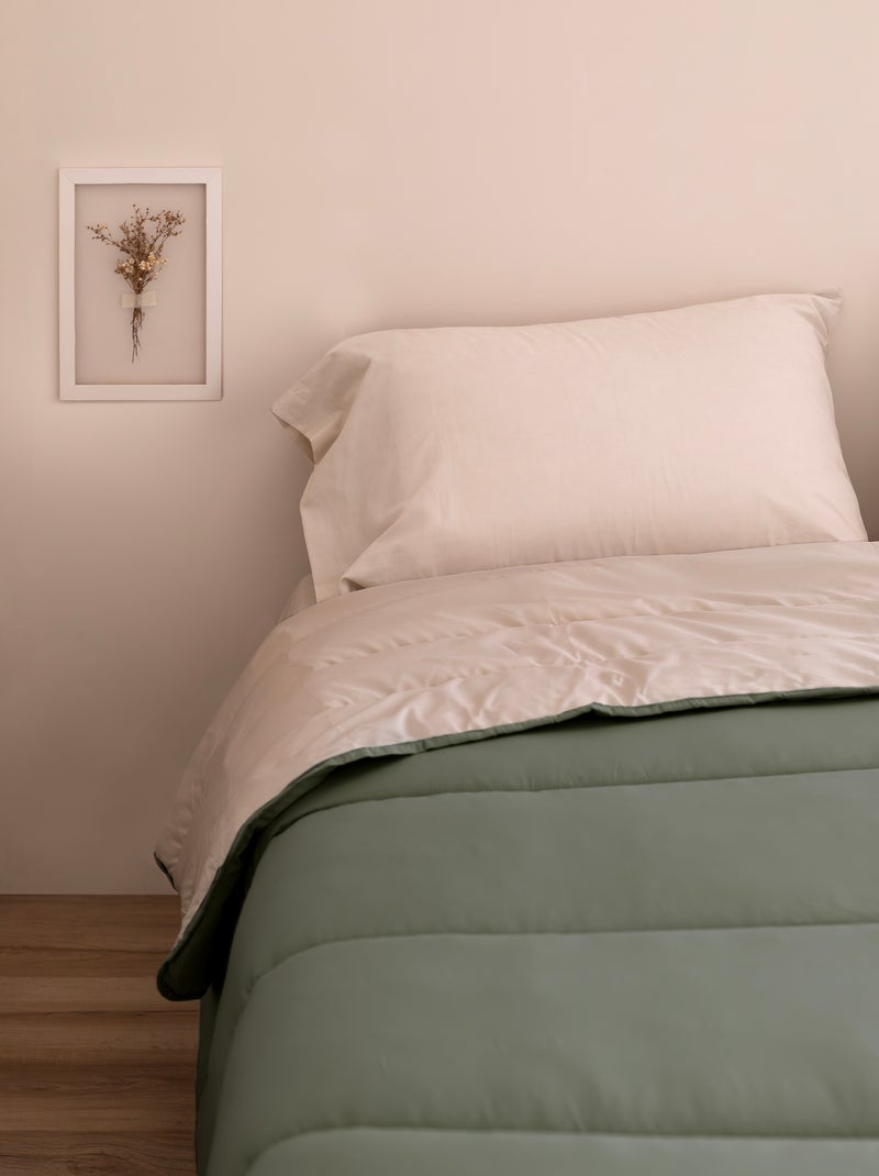 Édredon Basic "Happyfriday" - Vert olive - Adulte - 35.99€ - Kiabi