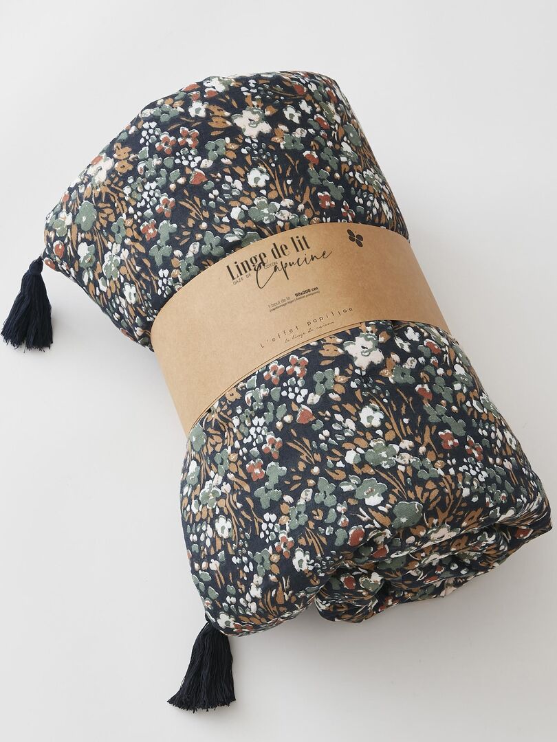 Edredon bout de lit Capucine - Bleu - Kiabi - nu€