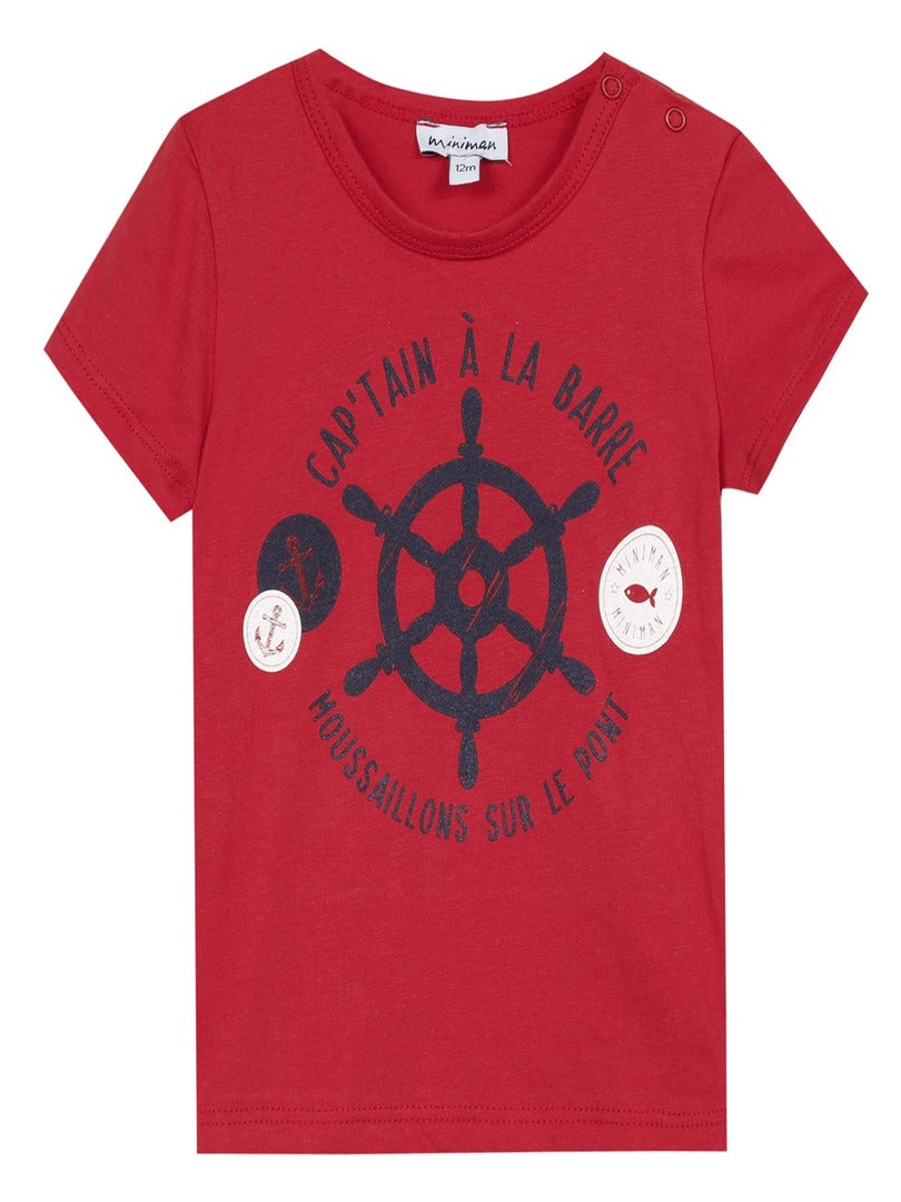 Ensemble 2 Pièces T-shirt Et Bermuda 'miniman' - Rouge - Kiabi - nu€