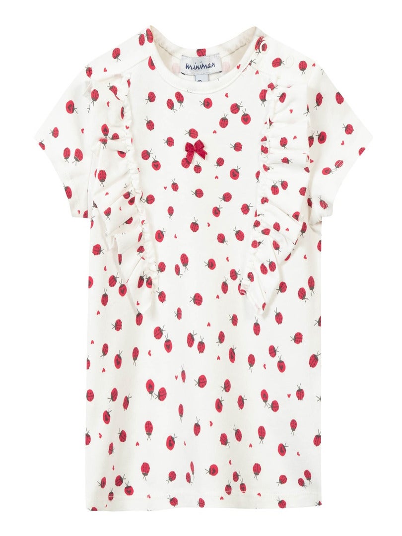 Ensemble 2 Pièces T-shirt Imprimé Et Short Denim Léger 'miniman ...