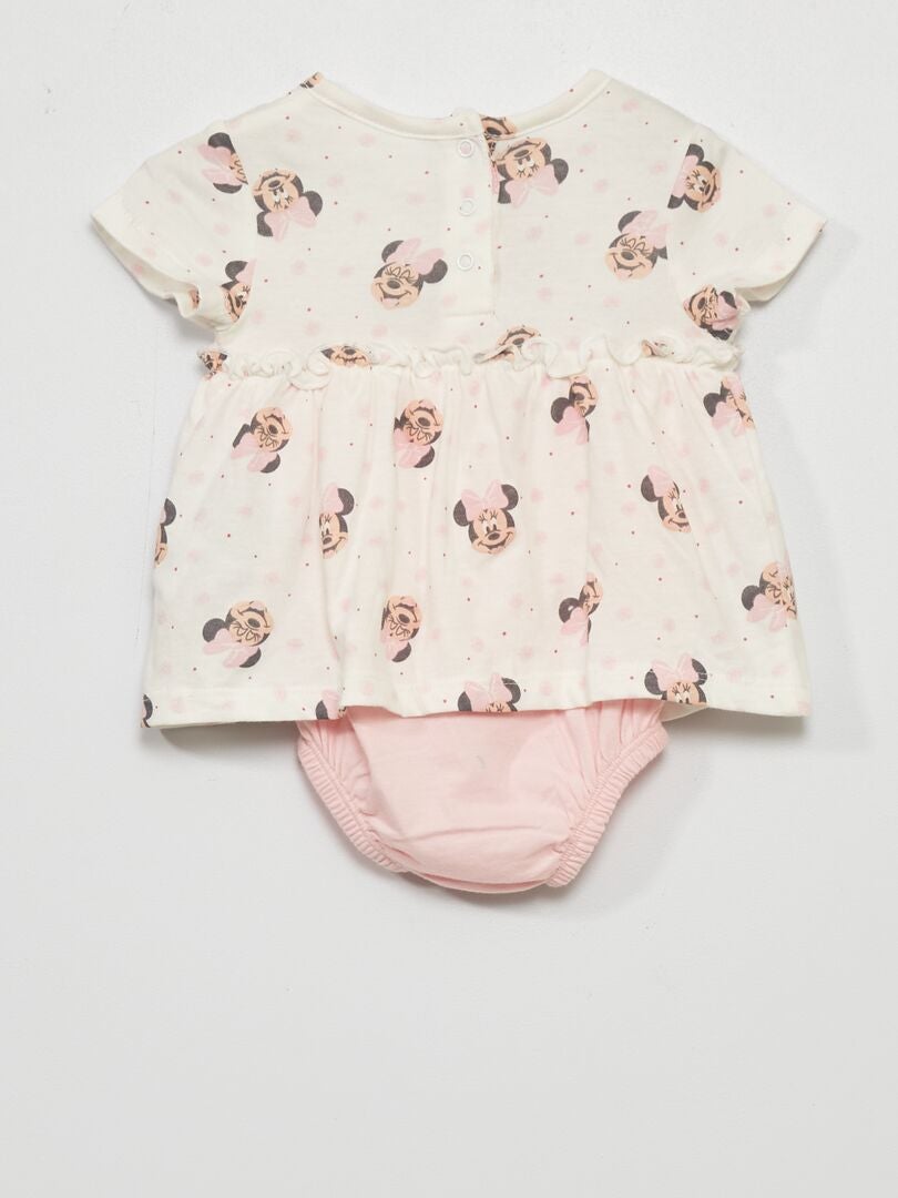 Ensemble body robe + legging - 2 pièces - beige/rose - Kiabi - 9.00€