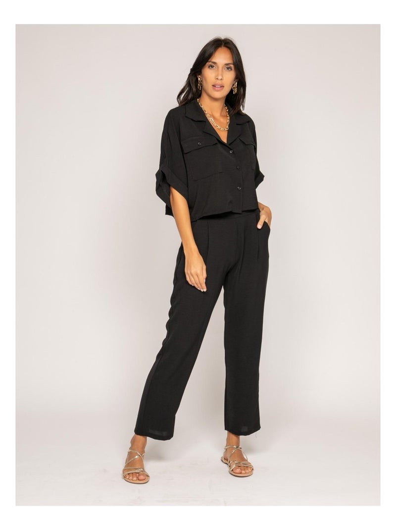 Ensemble chemisier + pantalon MARINA - Noir - Femme - 0.00€ - Kiabi