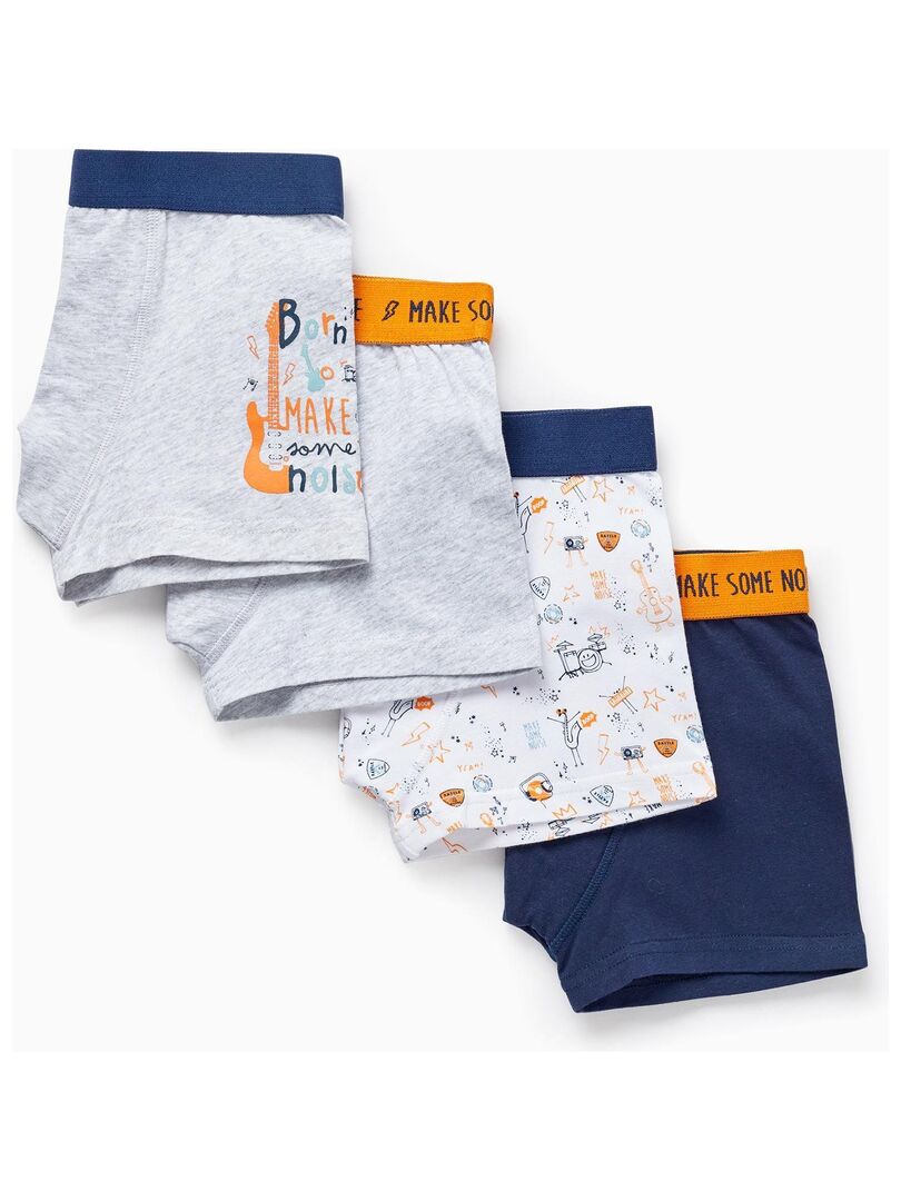 Ensemble de quatre boxers essential line 'Zippy' - Multicolore - Kiabi ...