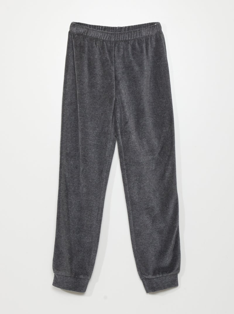 Ensemble pyjama 'Casper' en velours - 2 pièces - Halloween - Gris - Kiabi - 15.00€