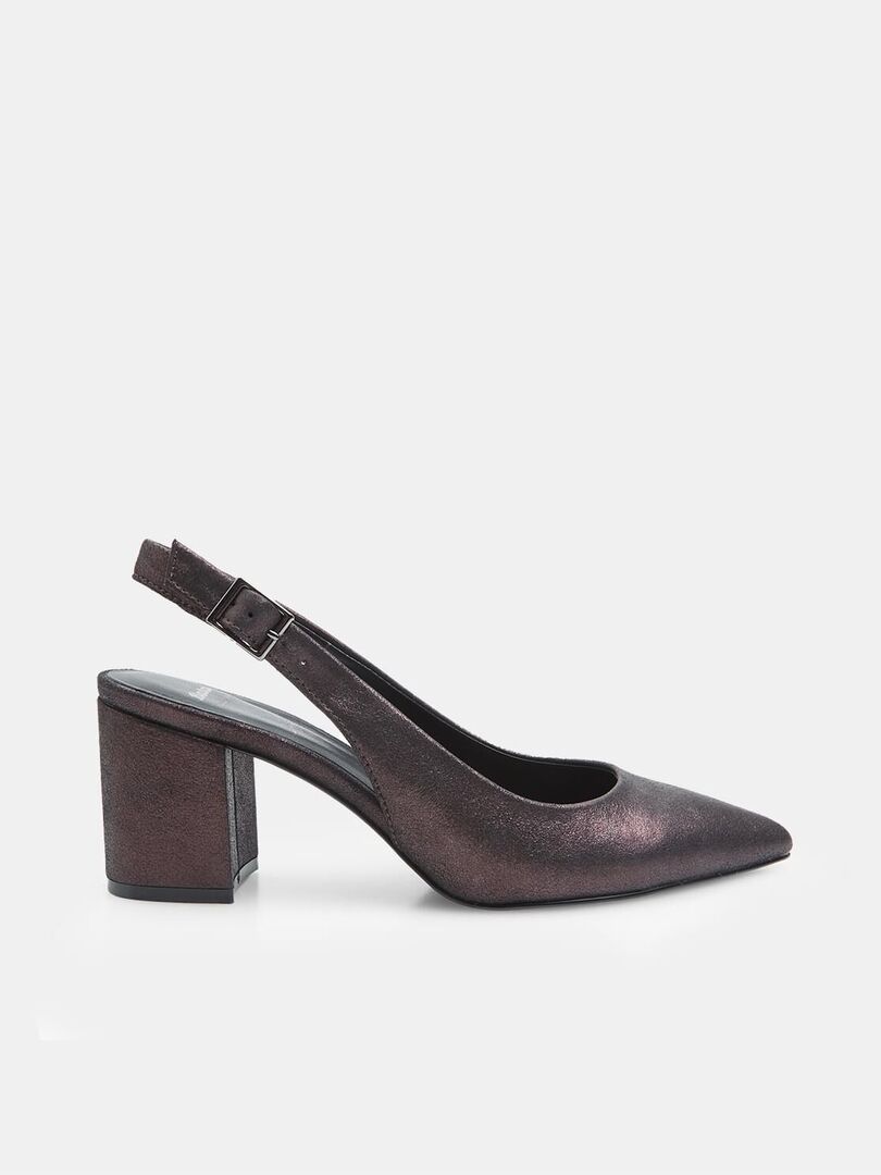 Escarpins Slingback - Marron - Kiabi - nu€