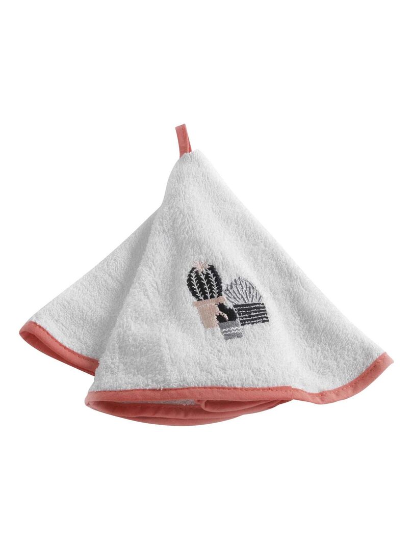 Essuie main Torchon Modele Carlota Cactus - Blanc - Kiabi - nu€