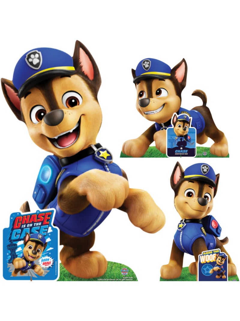 Figurine en carton Chase 3 vues et un jeu de memory Pat'patrouille ...