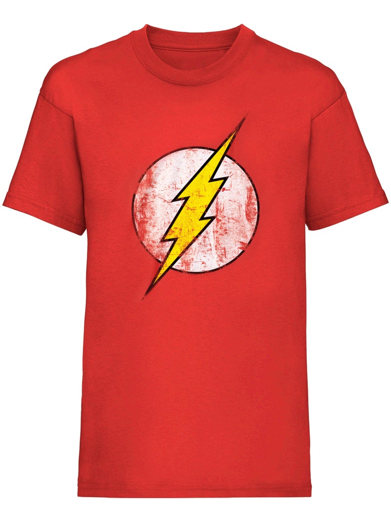 Flash - T-shirt motif/style logo - Blanc Rouge - Adulte - 21.99€ - Kiabi