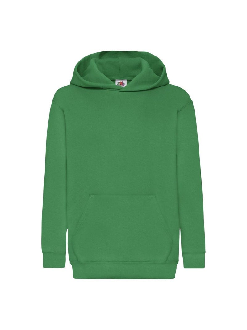 Fruit of the Loom - Sweat à capuche CLASSIC - Vert émeraude - Enfant ...
