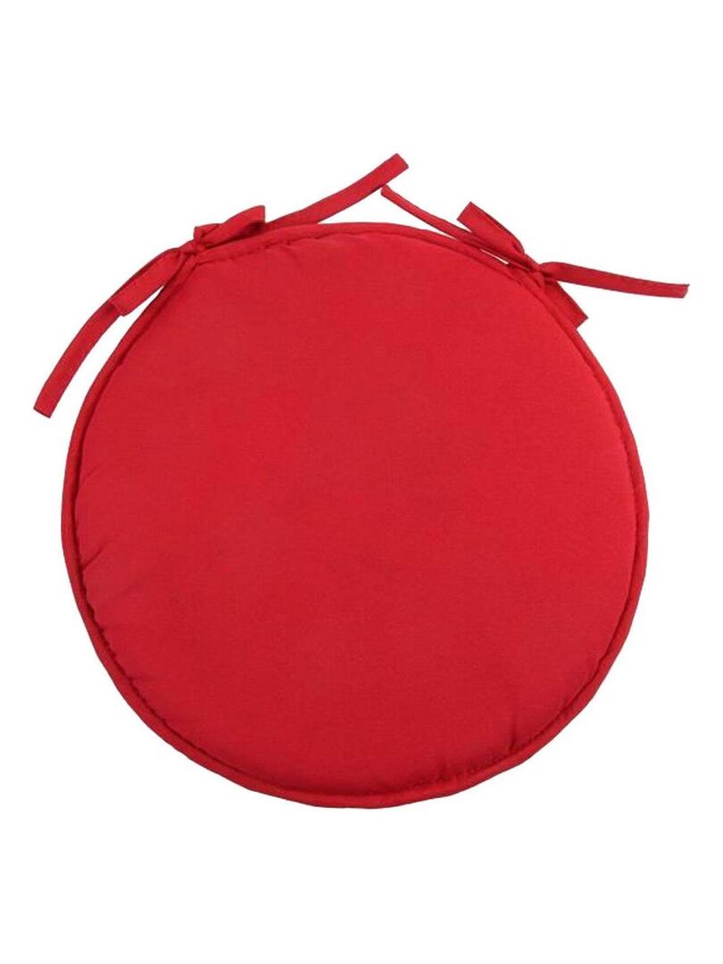 Galette de chaise ronde - Rouge - Kiabi - 10.35€