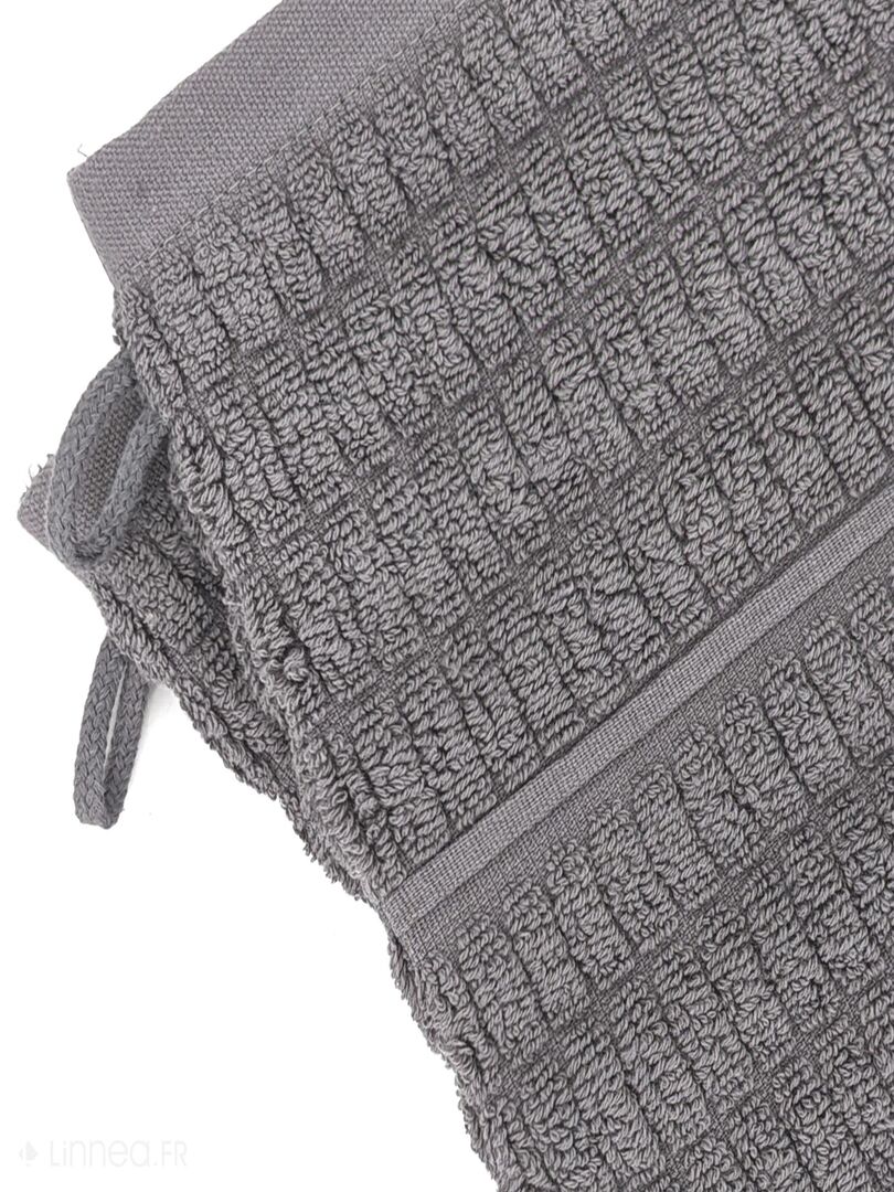 Gant de toilette collection SWELL - Gris - Kiabi - 7.40€