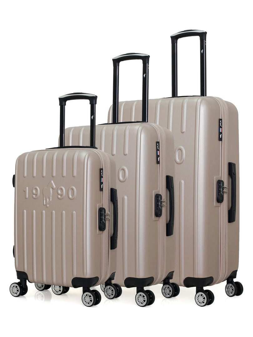 GENTLEMAN FARMER - SET DE 3 ABS ARCHIE 4 Roues - Beige - Kiabi - 559.00€