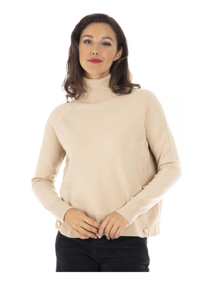 Gérard Pasquier - Pull col roulé PAULA - Marron - Kiabi - 59.00€