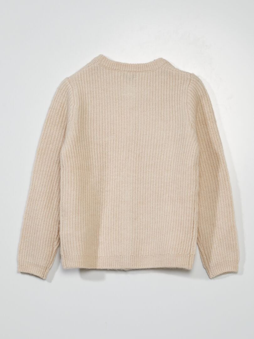 Gilet en maille ajourée - Rose - Kiabi - 14.00€