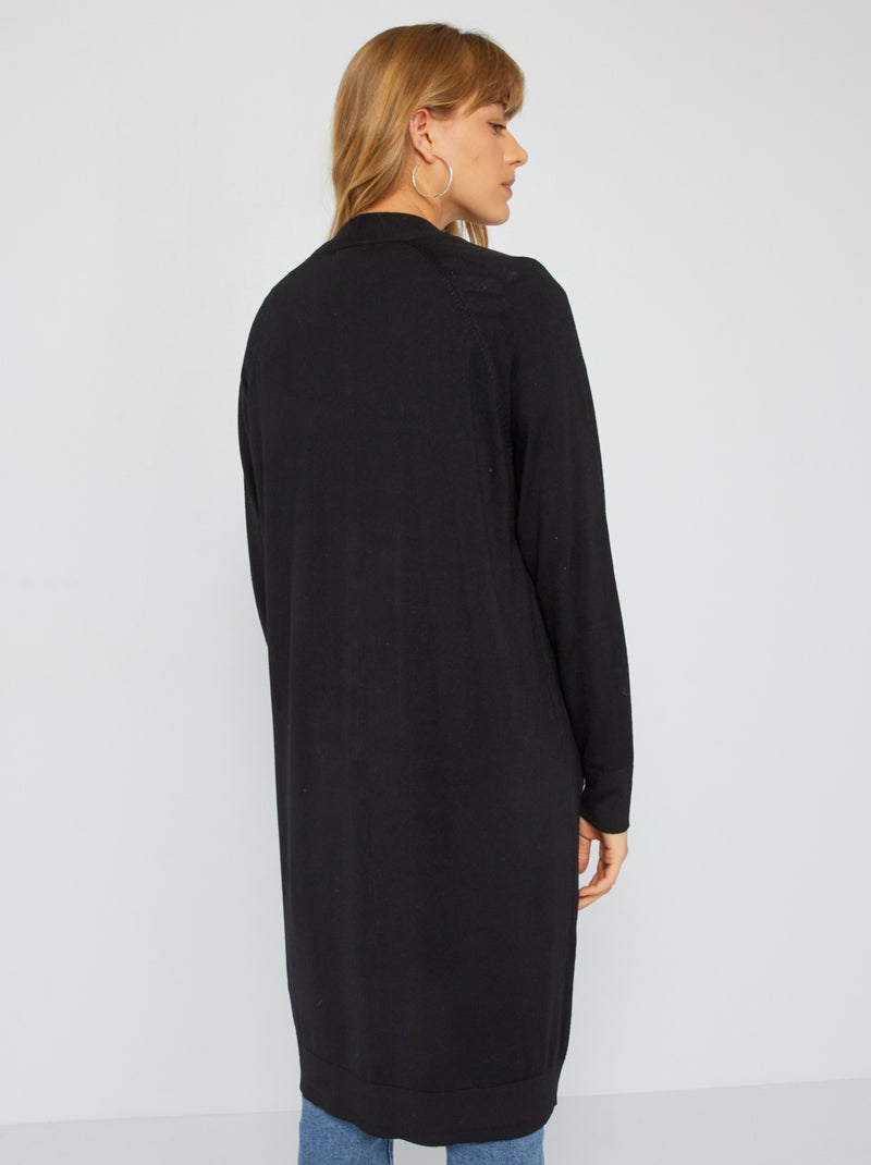 Gilet en maille - Noir - Kiabi - 20.00€