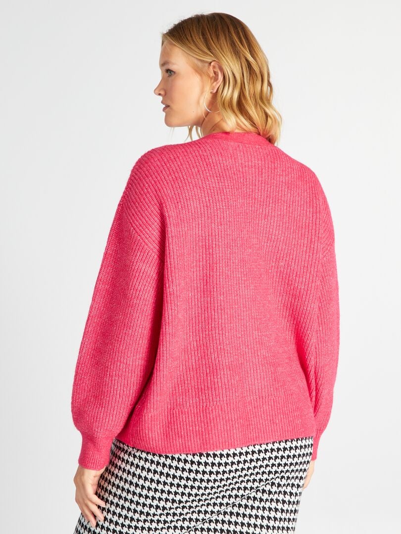 Gilet en maille - Rose - Kiabi - 20.00€